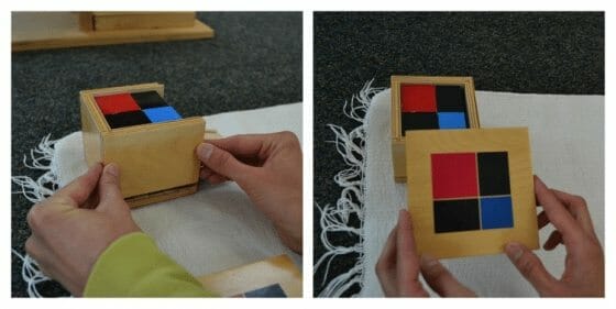 Learn the Montessori Sensorial Binomial Cube Lesson