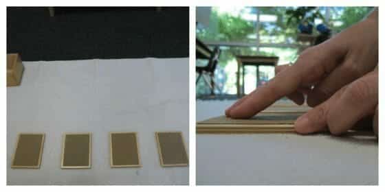 Montessori Sensorial Lesson: Rough & Smooth Touch Tablets